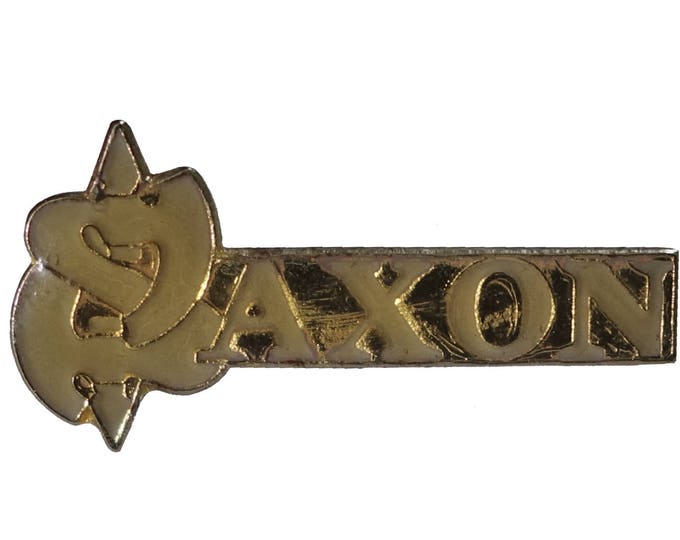 SAXON Vintage Enamel Pin Heavy Metal NWOBHM - Etsy