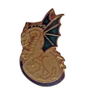 DRAGON Vintage Enamel Pin Lapel Badge Pinback - Etsy
