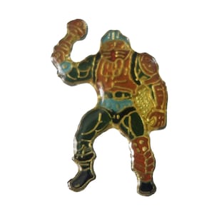 HE-MAN Man at Arms Vintage Enamel Pin Lapel Badge Comic Book Morning ...