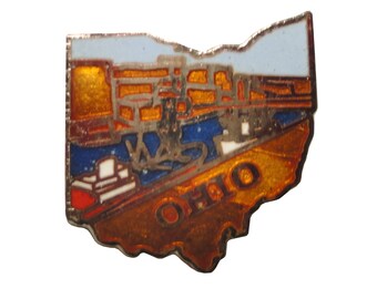 MICHIGAN STATE vintage enamel pin lapel badge brooch gift | Etsy