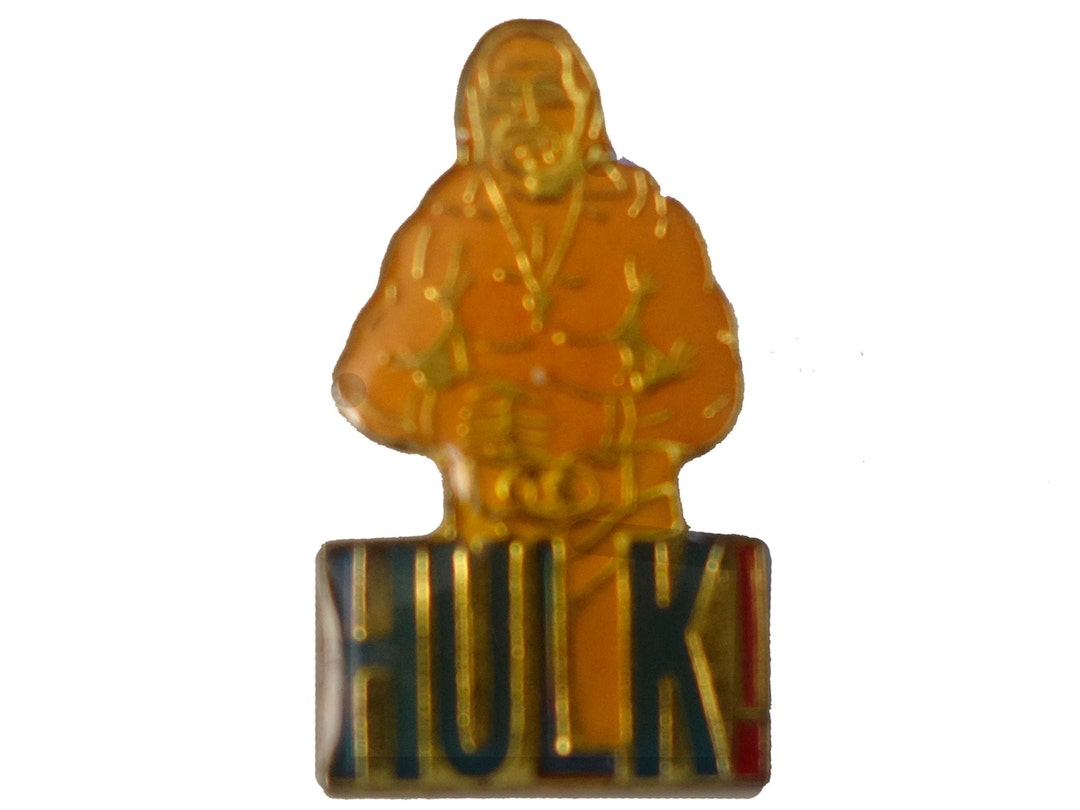HULK HOGAN Vintage Enamel Pin Lapel Badge Wwe Wwf Pinback - Etsy