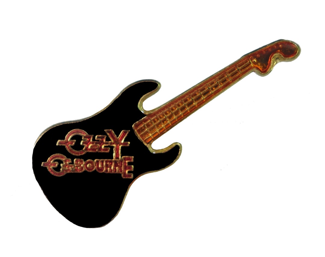 OZZY OSBOURNE Guitar Heavy Metal Vintage Enamel Pin Lapel Badge Black Sabbath Pinback - Etsy