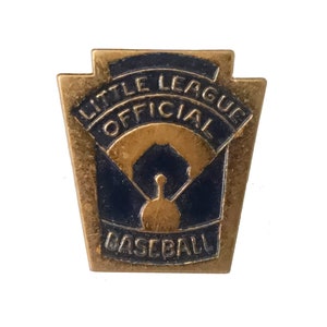 Little LEAGUE BASEBALL Big League Section Vintage Enamel Pin Lapel ...