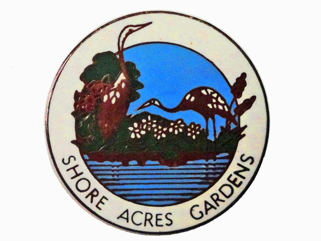 SHORE ACRES State Park OREGON State Vintage Enamel Pin Lapel Badge ...