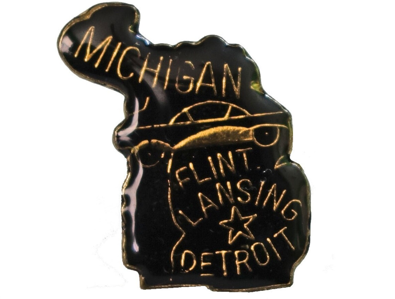 MICHIGAN STATE Vintage Enamel Pin Lapel Badge Brooch Gift Landscape - Etsy