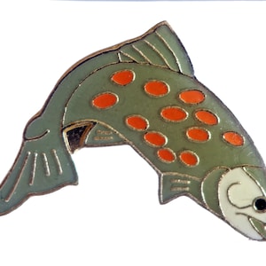 KOI FISH vintage enamel pin lapel badge brooch gift pinback | Etsy