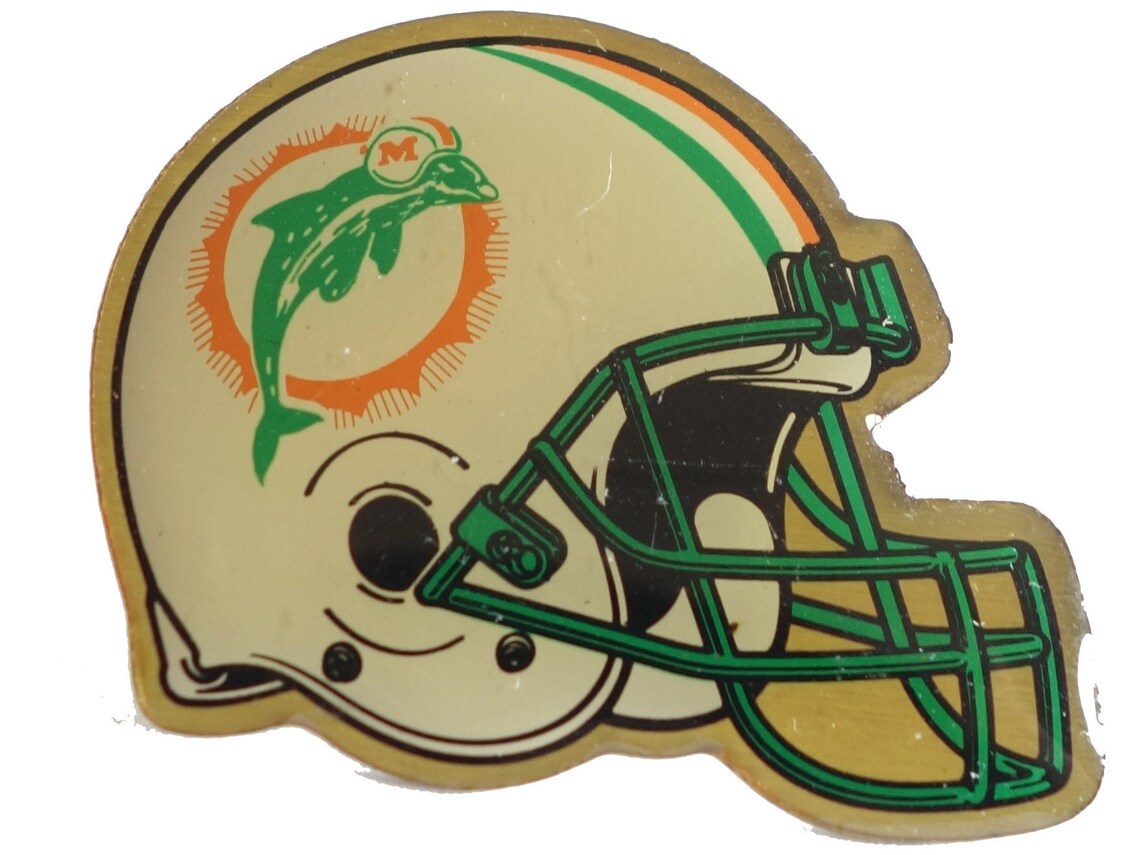 MIAMI DOLPHINS Helmet Logo Vintage Enamel Pin Badge Nfl - Etsy