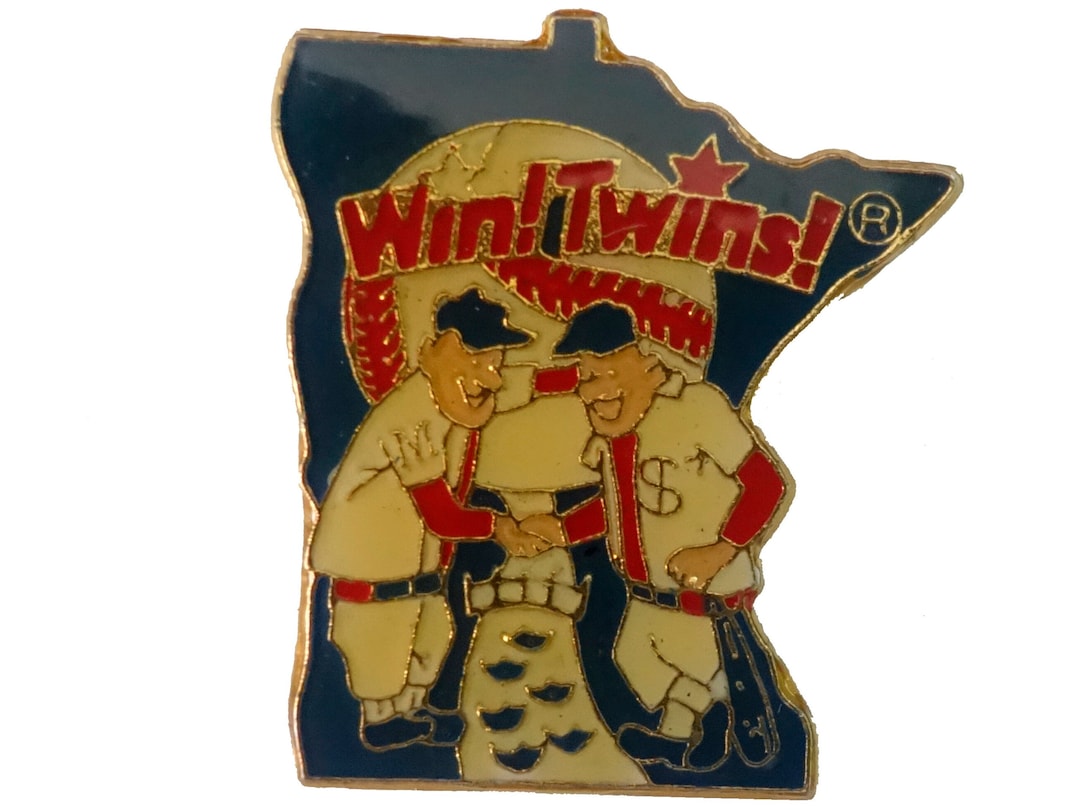 CINCINNATI TWINS WIN Logo Baseball Mlb Vintage Enamel Pin Lapel Badge ...