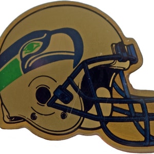 SEATTLE SEAHAWKS Helmet Logo Vintage Enamel Pin Badge Nfl Football ...