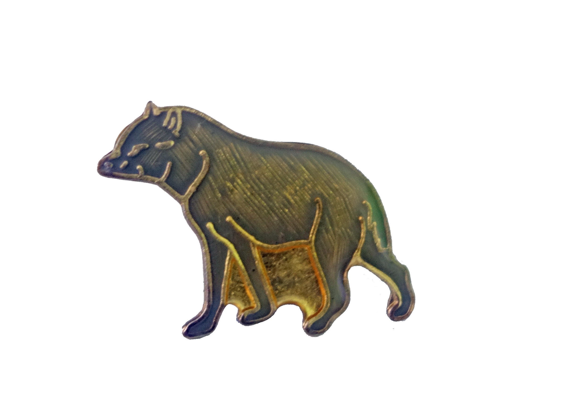 WILD BOAR vintage enamel pin lapel badge brooch gift pinback | Etsy