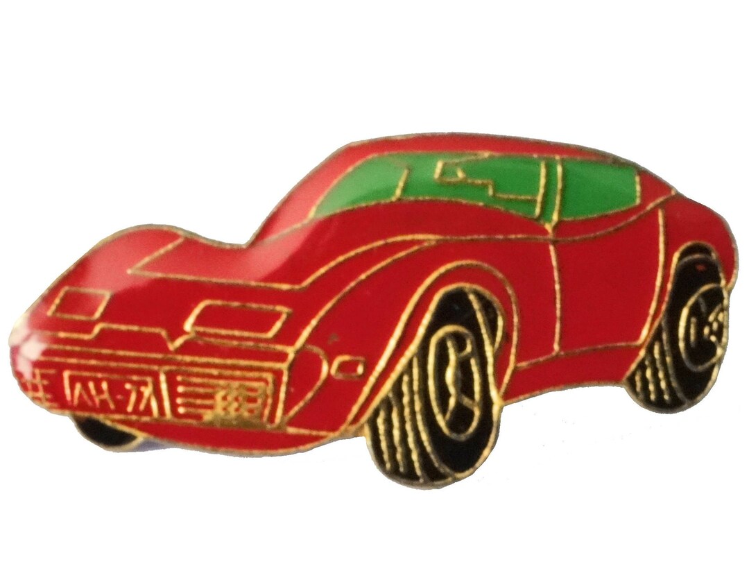 1977 CORVETTE STINGRAY Vintage Enamel Pin Lapel Badge Gift Tie Hat Pin ...