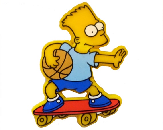 BART SiMPSON Basketball cute vintage enamel pin brooc… - Gem