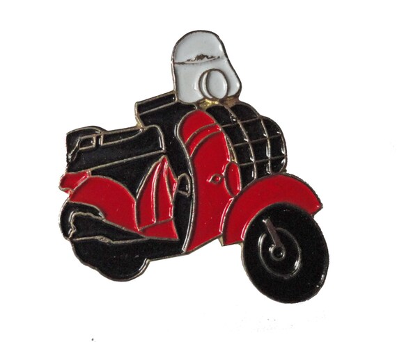 SCOOTER Motorcycle Metal Vintage Enamel Pin Lapel Badge Gift - Etsy