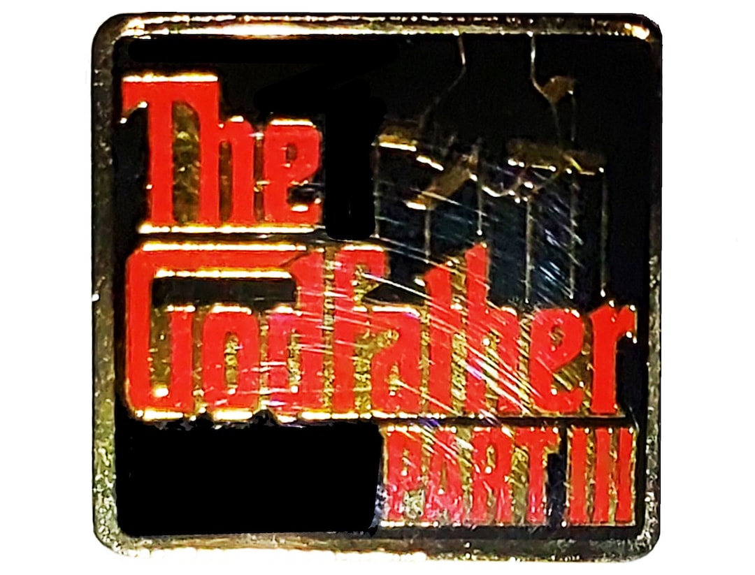 The GODFATHER Part III Vintage Enamel Pin Lapel Badge Gift Pinback ...