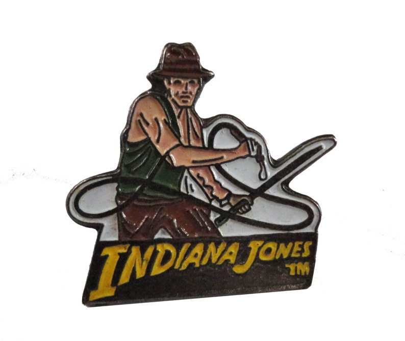 Indiana Jones Vintage Enamel Pin Lapel Badge Brooch T Etsy