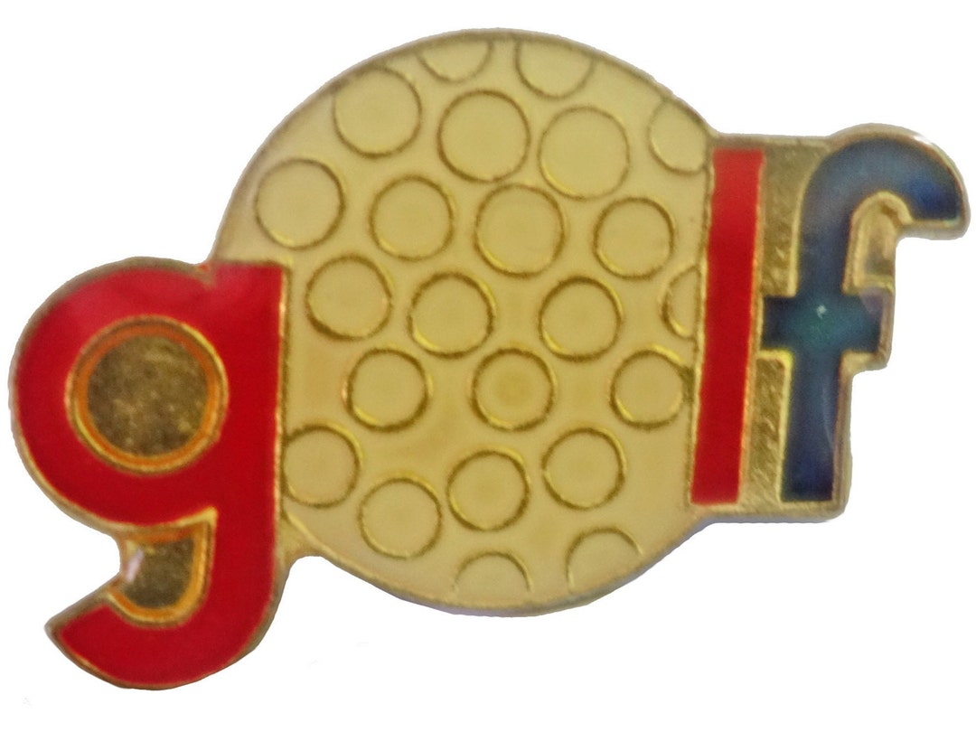 GOLF BALL Vintage Enamel Pin Lapel Badge Pinback - Etsy