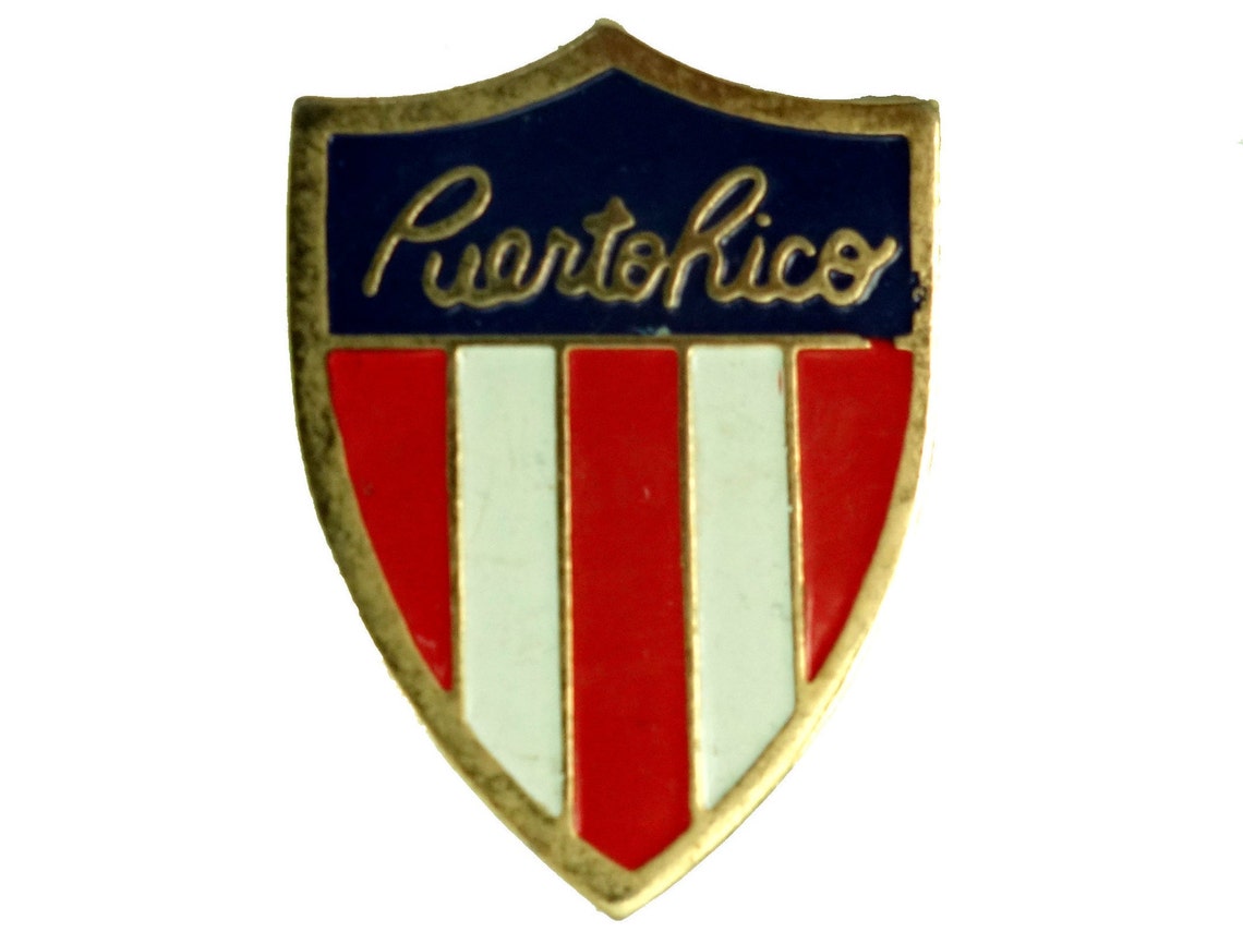 PUERTO RICO Flag State Vintage Enamel Pin Lapel Badge Gift - Etsy