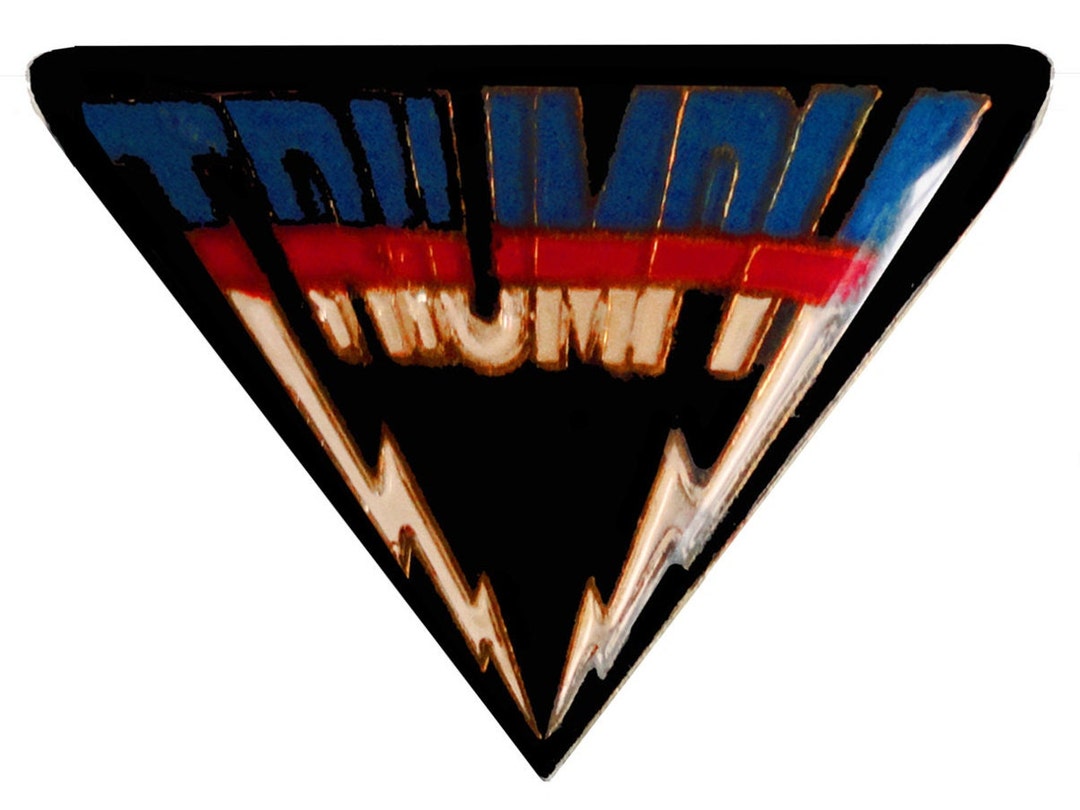 TRIUMPH Heavy Metal Vintage Enamel Pin Lapel Badge Brooch Gift Pinback ...