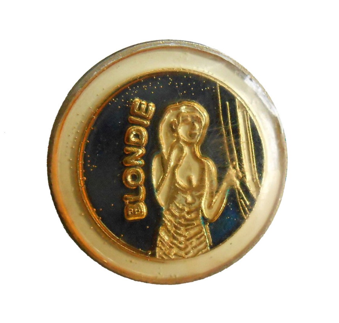 BLONDIE Debbie Harry Vintage Enamel Pin Lapel Button Ramones Talking ...