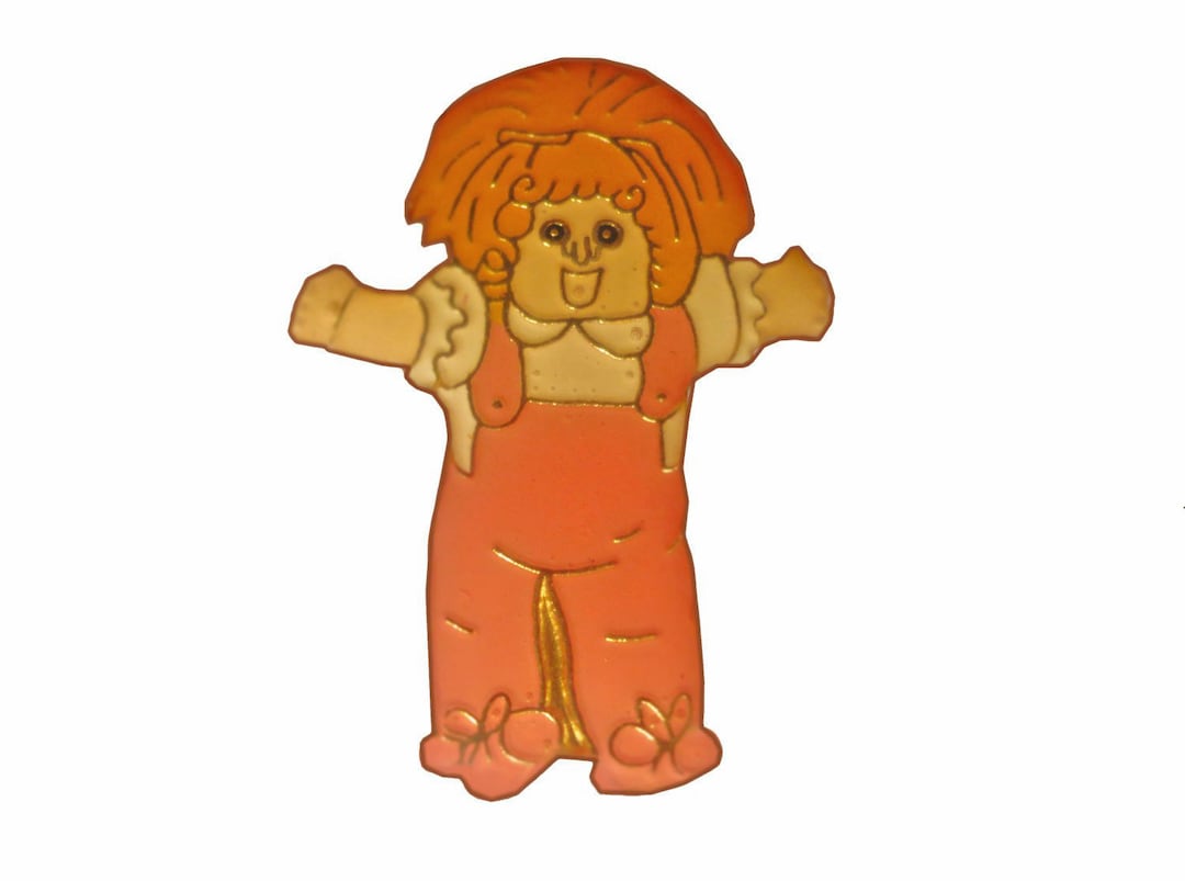 Cabbage Patch Kids Girl Vintage Enamel Pin Lapel Badge CPK Pink ...