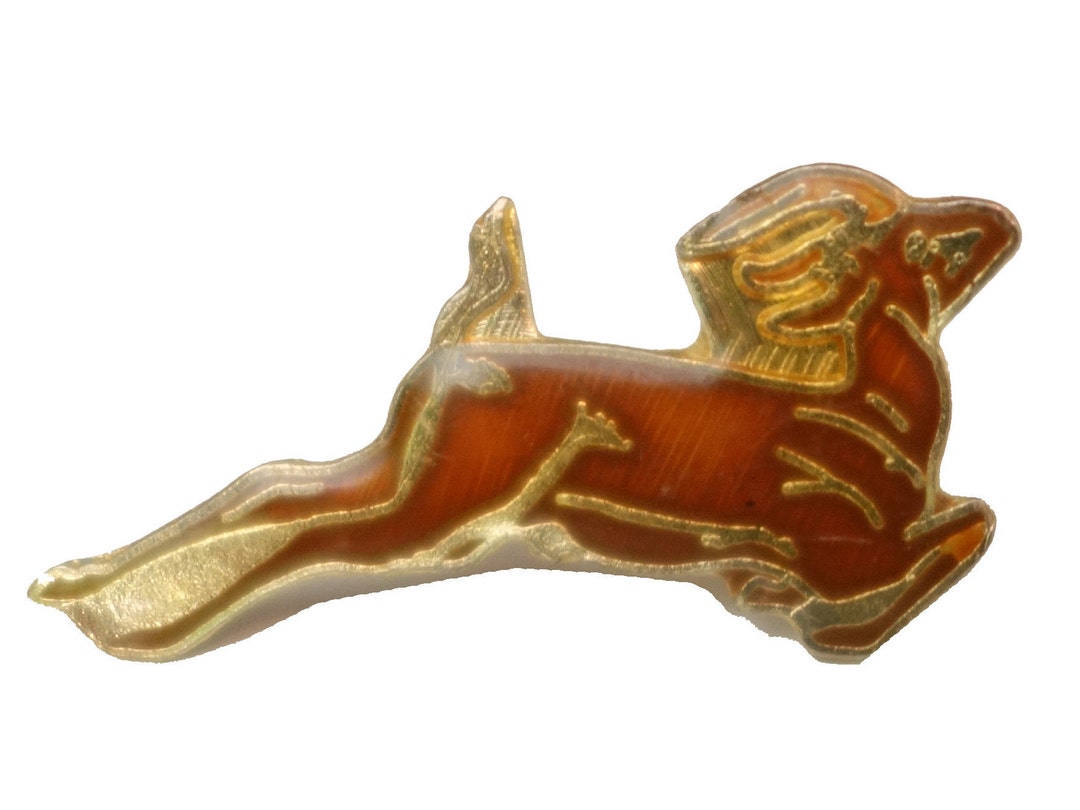 LEAPING DEER Vintage Enamel Pin Lapel Tie Pin Hat Pin Pinback - Etsy