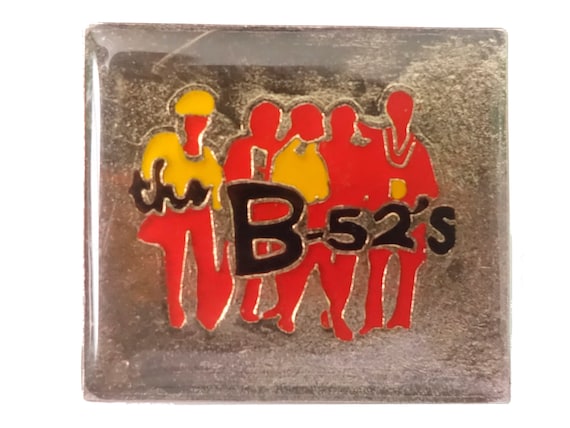 The B-52's vintage enamel pin badge pinback button b5… - Gem