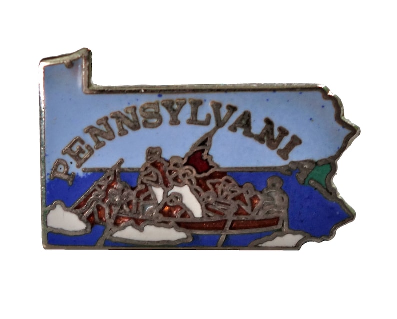 PENNSYLVANIA STATE Vintage Enamel Pin Lapel Badge Gift - Etsy