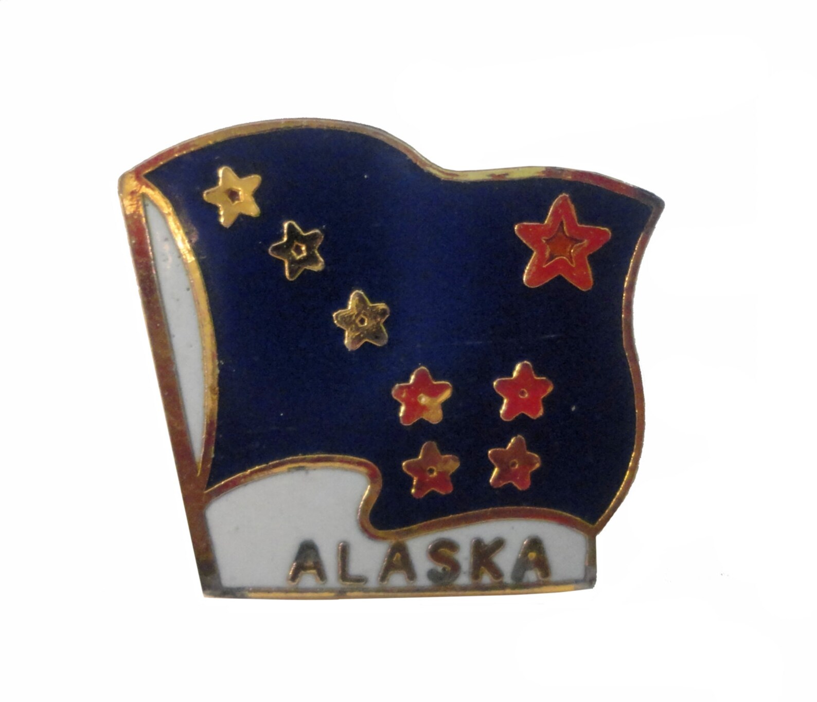 ALASKA State Flag Vintage Enamel Pin Lapel Badge AK Pinback - Etsy