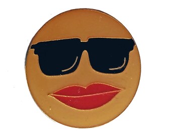 SMILEY FACE SUN Vintage Enamel Pin Lapel Badge Gift Smile | Etsy