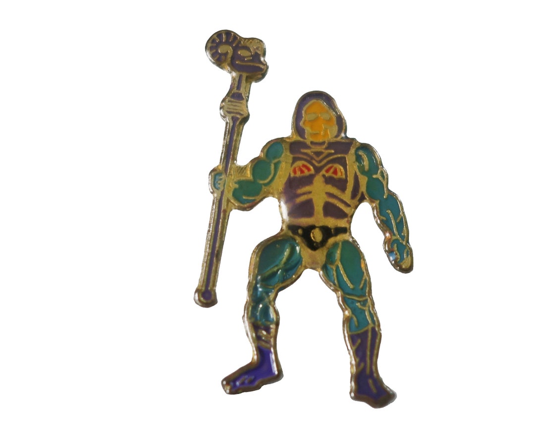 HE-MAN Skeletor Vintage Enamel Pin Comic Book Morning Cartoons Pinback ...