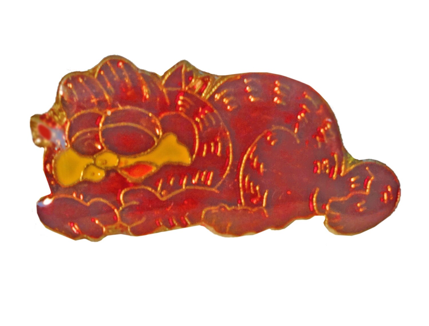 GARFIELD cute vintage enamel pin lapel badge brooch gift | Etsy