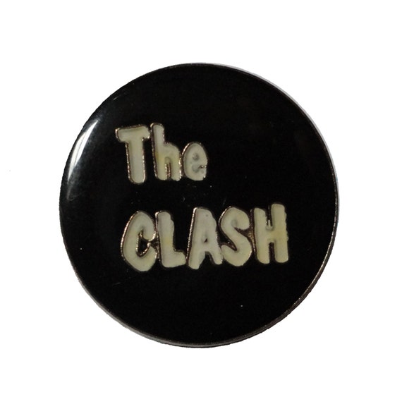 THE CLASH Vintage Enamel Pin Button London Calling Combat Rock - Etsy