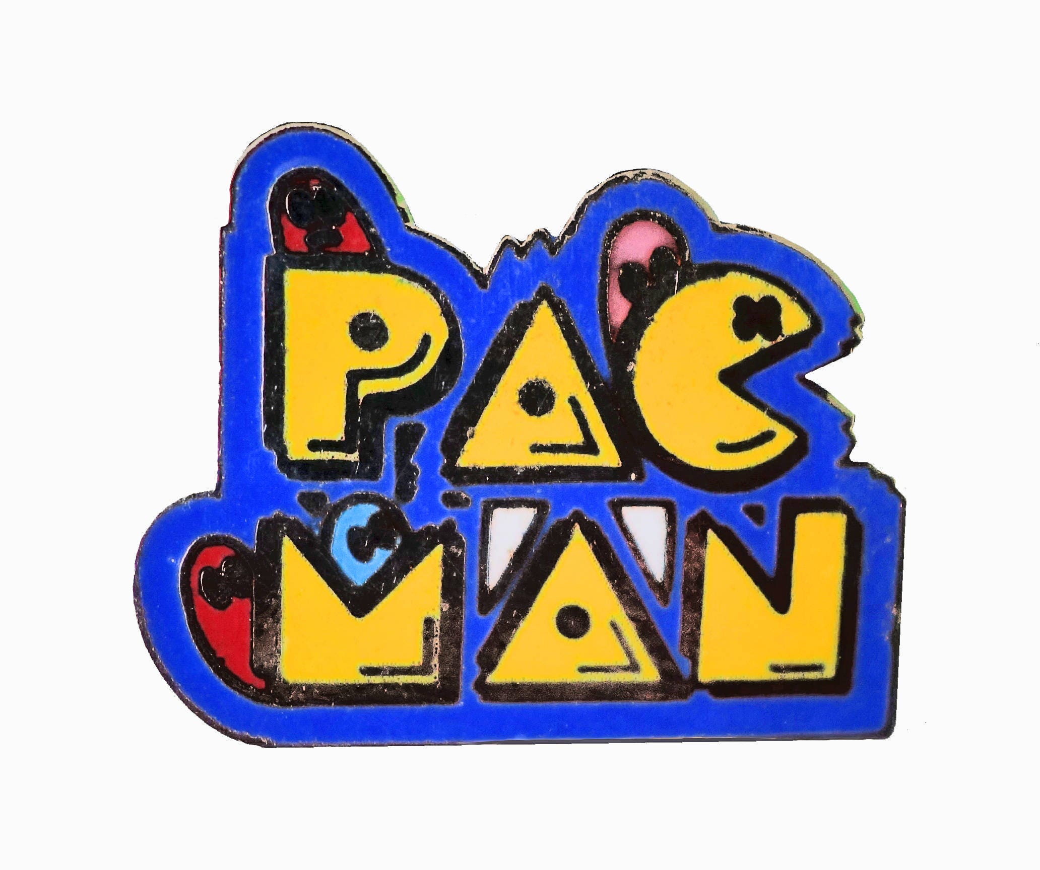 PAC MAN Vintage Enamel Pin Lapel Badge Gift Tie Hat Video Game - Etsy