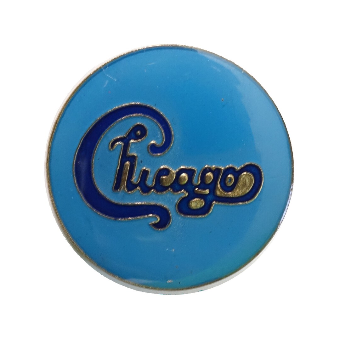 Chicago Vintage Enamel Pin Piback Lapel Badge 1980s Pop Rock - Etsy