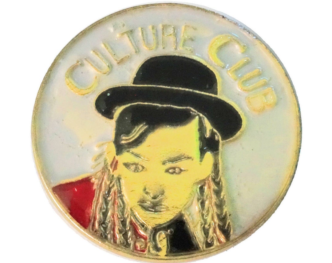 Culture Club Vintage Enamel Pin Lapel Badge BOY GEORGE 1980s Pet Shop ...