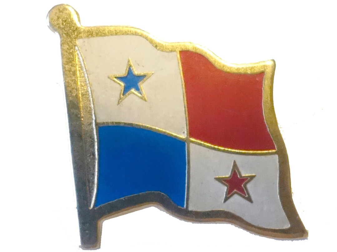 PANAMA FLAG Vintage Enamel Pin Lapel Badge Brooch Gift Pinback - Etsy