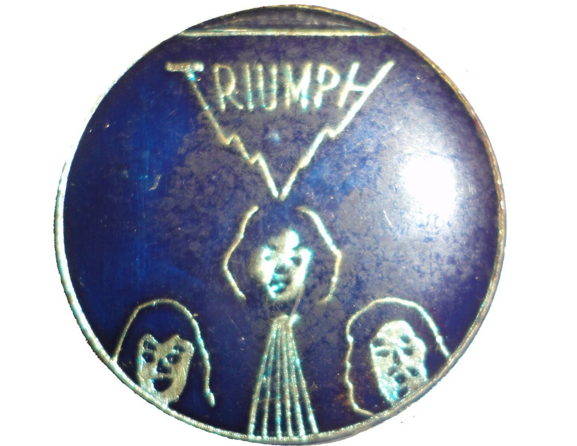 Vintage TRIUMPH Heavy Metal Enamel Pin Badge Pinback - Etsy