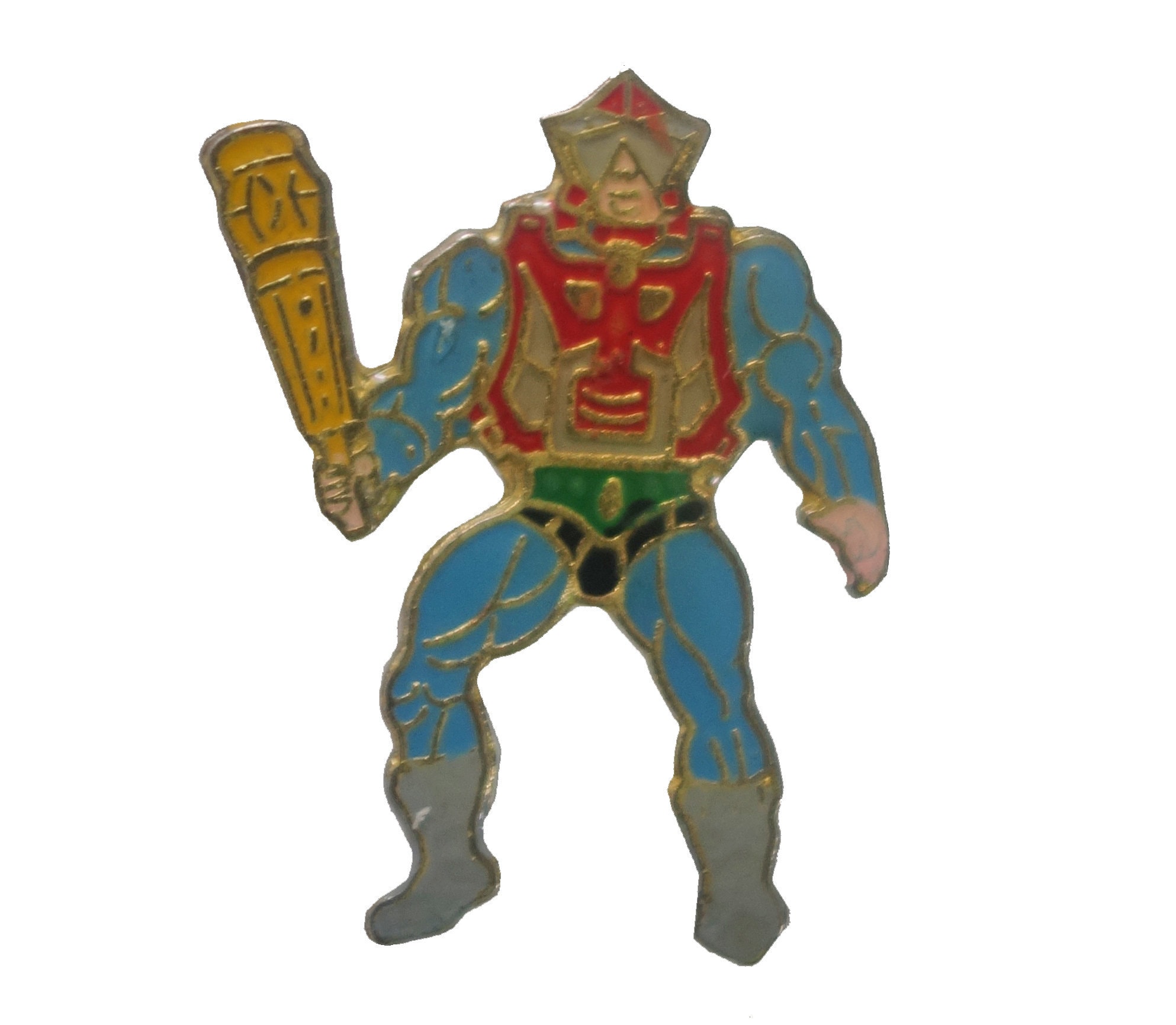 HE-MAN Mekaneck Vintage Enamel Pin Lapel Badge Comic Book Morning ...