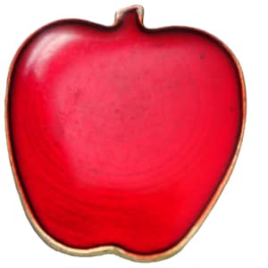 RED APPLE Vintage Enamel Lapel Pin Badge Pinback Teacher Gift - Etsy