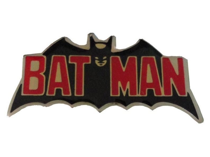 BATMAN DC Comics Emblem 1989 Vintage Enamel Pin Lapel Badge Logo NOS ...