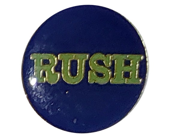 RUSH vintage enamel pin button heavy metal 2112 geddy… - Gem