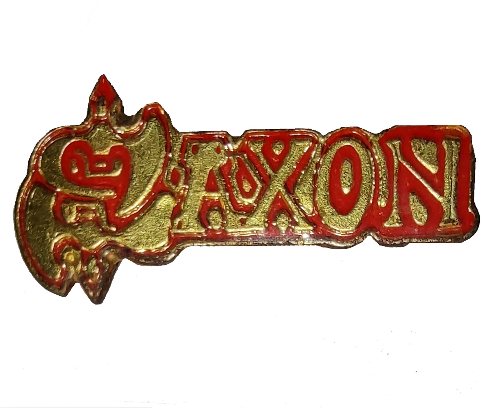 SAXON Vintage Enamel Pin Heavy Metal NWOBHM - Etsy