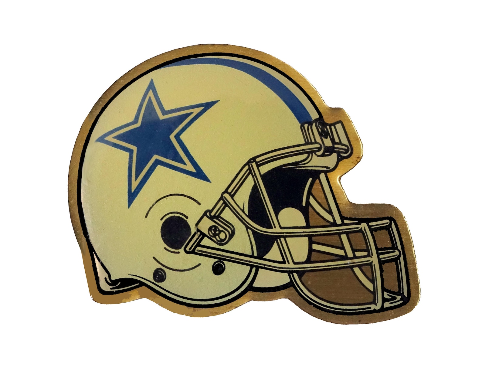 DALLAS COWBOYS vintage enamel pin lapel badge Texas NFL | Etsy