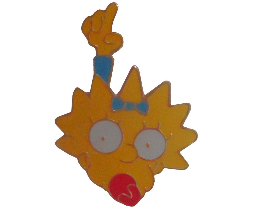 MAGGIE SIMPSON Vintage Enamel Pin Lapel Badge the SIMPSONS Pinback - Etsy