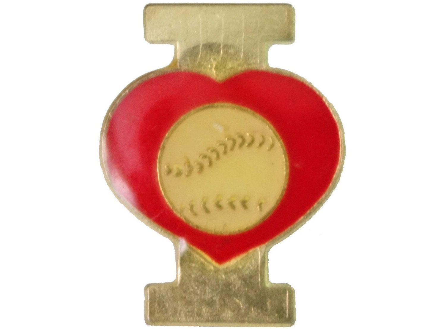I LOVE BASEBALL Vintage Enamel Pin Lapel Badge Pinback - Etsy