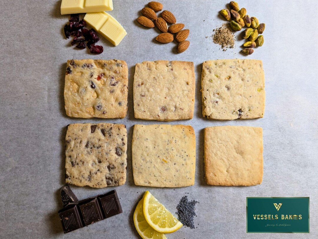 Gourmet All Butter Shortbread Selection Box – 6 Unique Flavours - Etsy