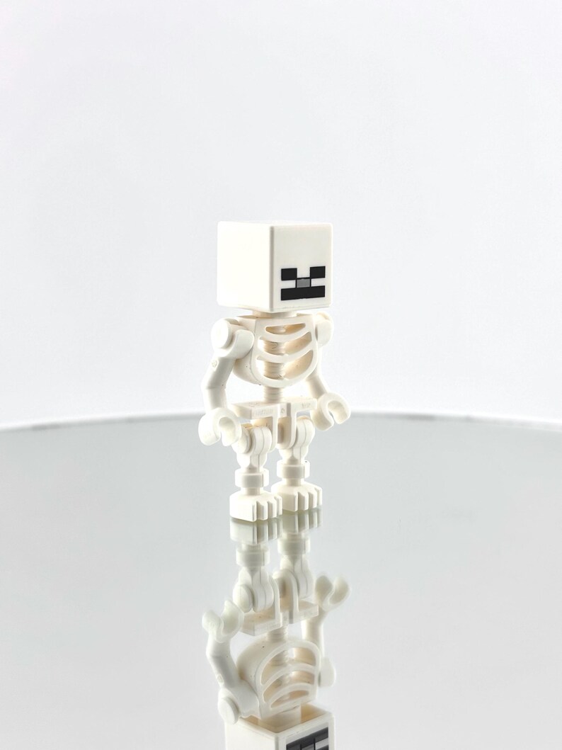 LEGO® Minecraft Skeleton Minifigure – Pixelated Bone Warrior – Rare ...