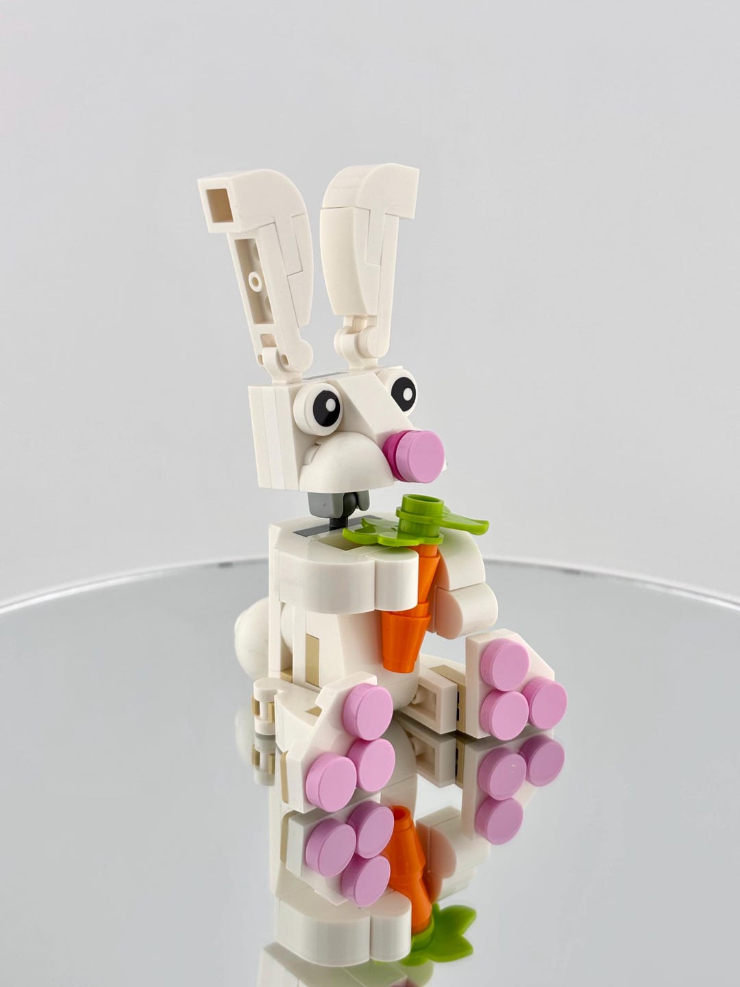LEGO White Bunny Rabbit With Carrot - Easter Animal, Cute Spring ...