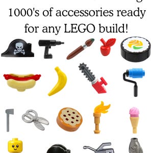 LEGO® Food & Kitchen Lego Minifigure Accessories – Bananas, Ice Cream ...