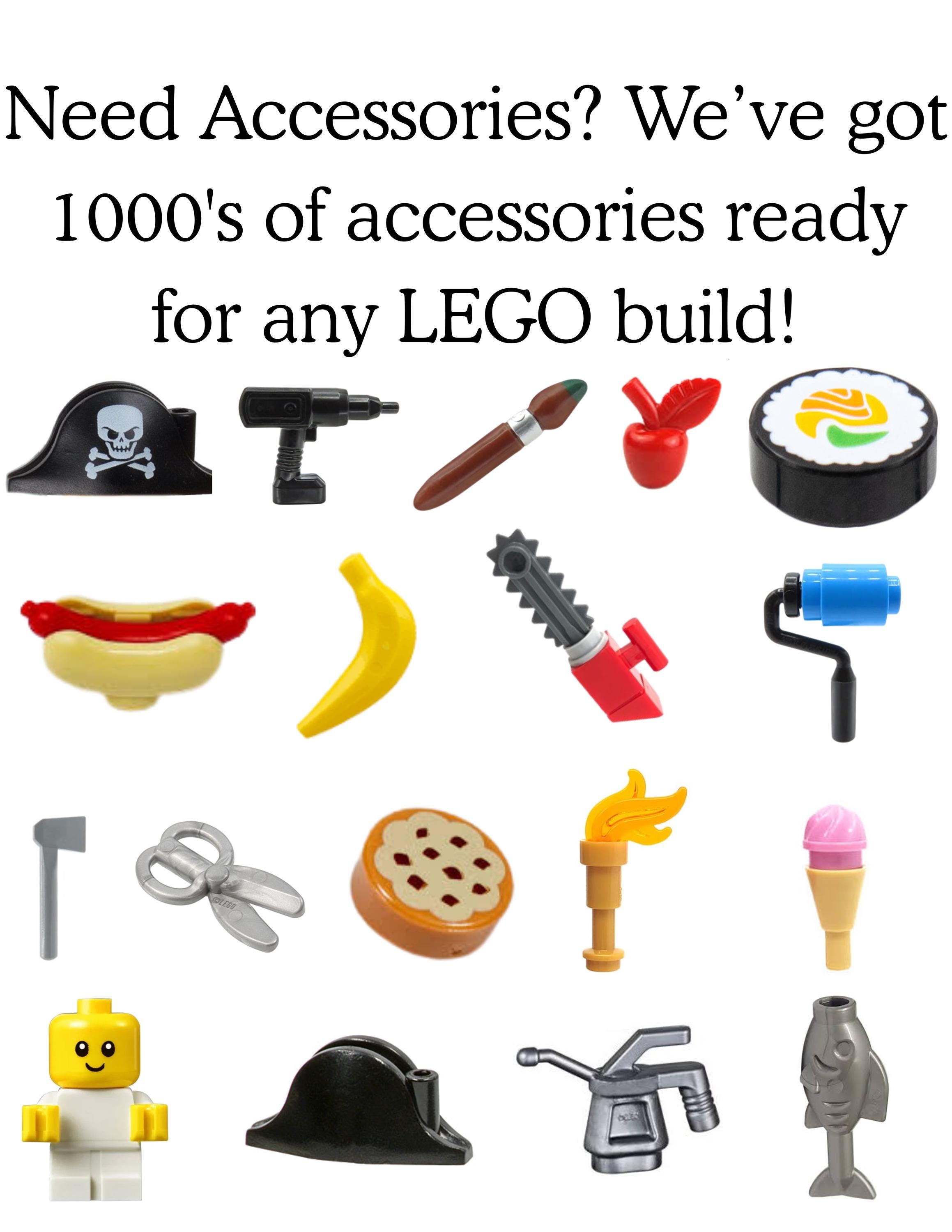 LEGO® Food & Kitchen Lego Minifigure Accessories – Bananas, Ice Cream ...